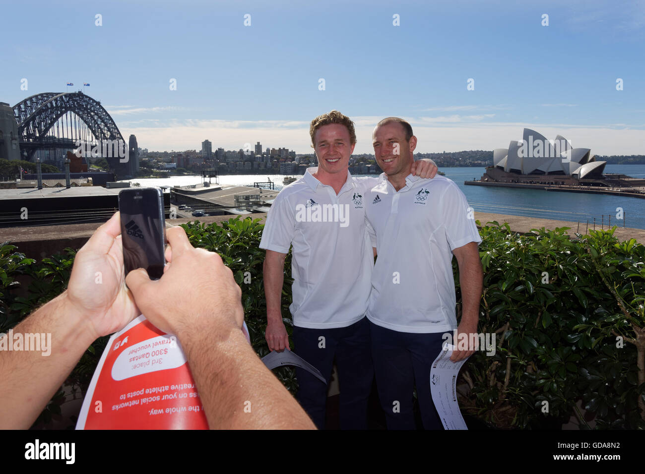 Sydney, Australia. 14th July, 2016. Lewis Holland (19) and James ...