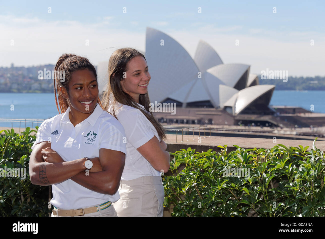 Sydney, Australia. 14th July, 2016. Amy Turner (32) and Chloe Dalton ...