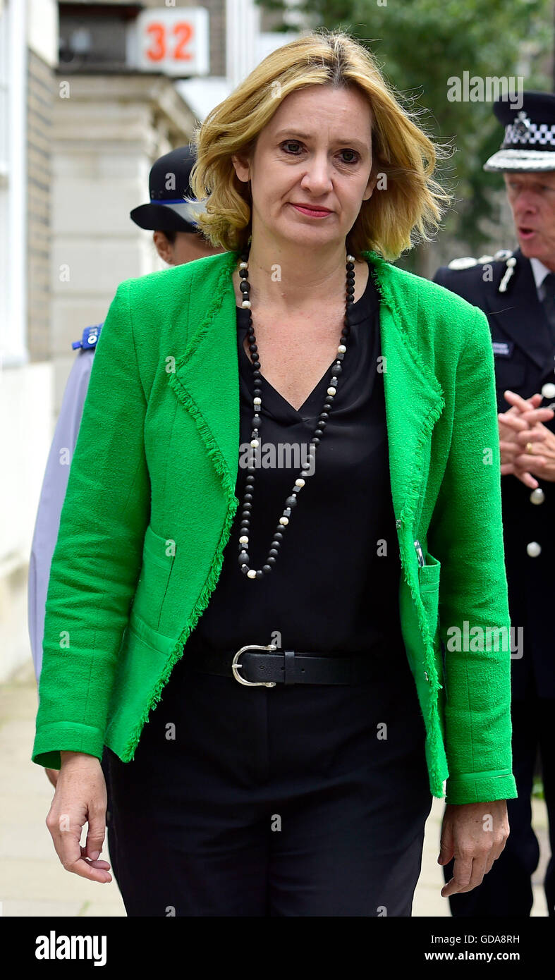 Home Secretary Amber Rudd joins a police patrol in Westminster, London ...
