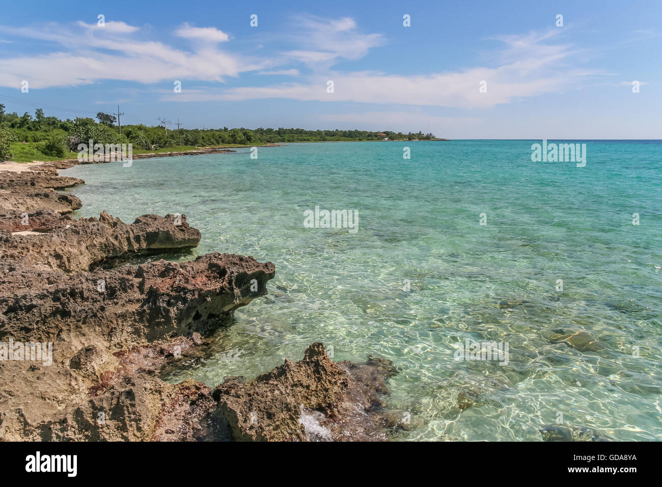 Clear water in the Bay of Pigs, Cuba Stock Photo - Alamy