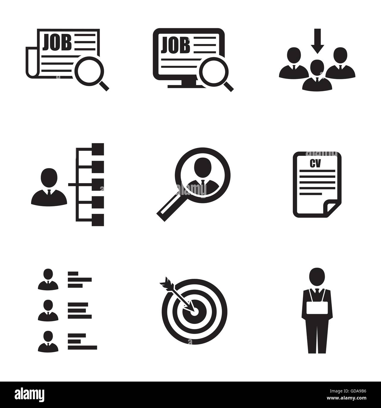 Human resources jobs concept Stock Vector Images - Alamy