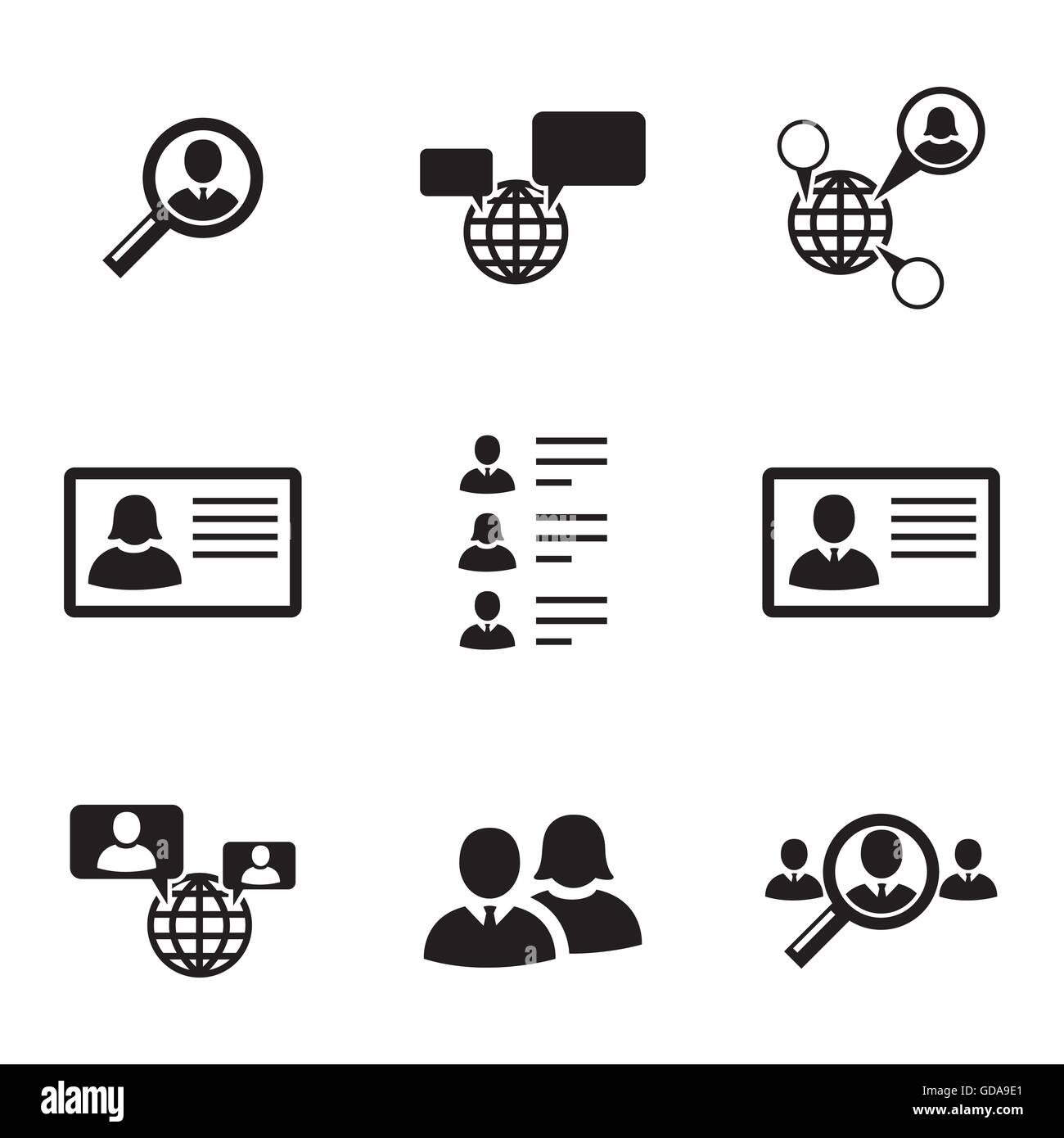 Group people looking customer Stock Vector Images - Alamy