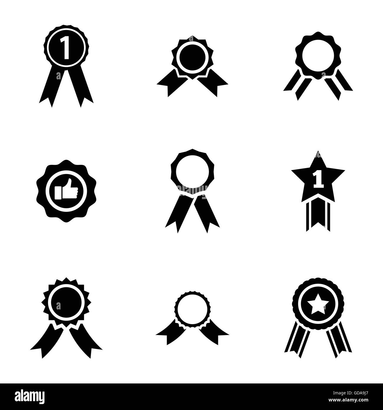 Trophy and rosette Black and White Stock Photos & Images - Alamy