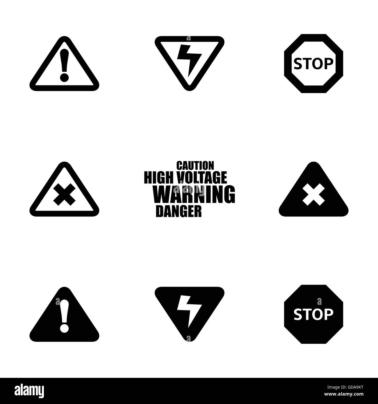 Hazard symbols chemical Black and White Stock Photos & Images - Alamy