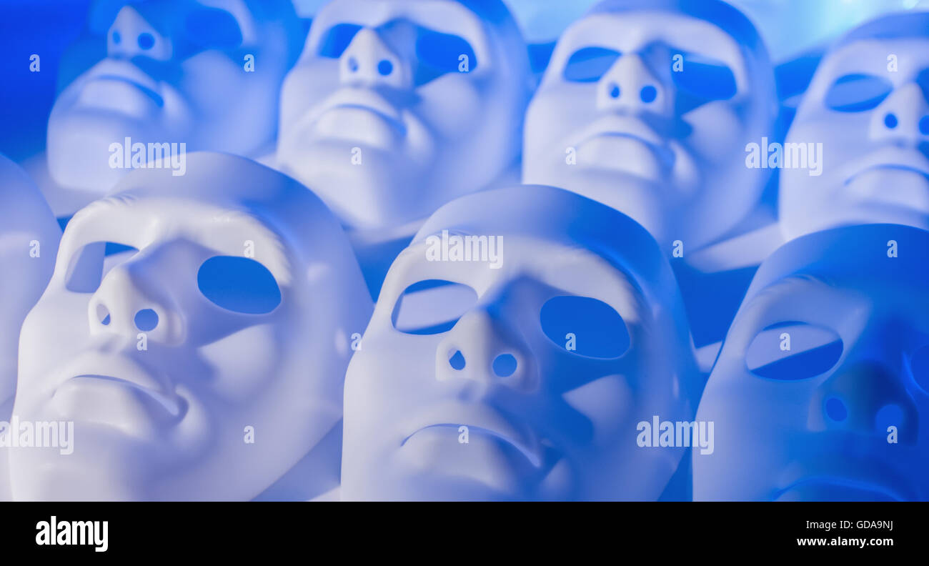 Many sad faces concept Stock Photo - Alamy