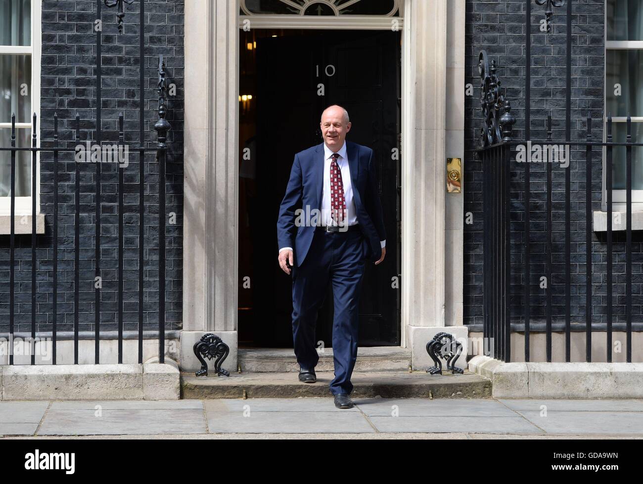 Damian Green outside 10 Downing Street, London, after he was appointed ...