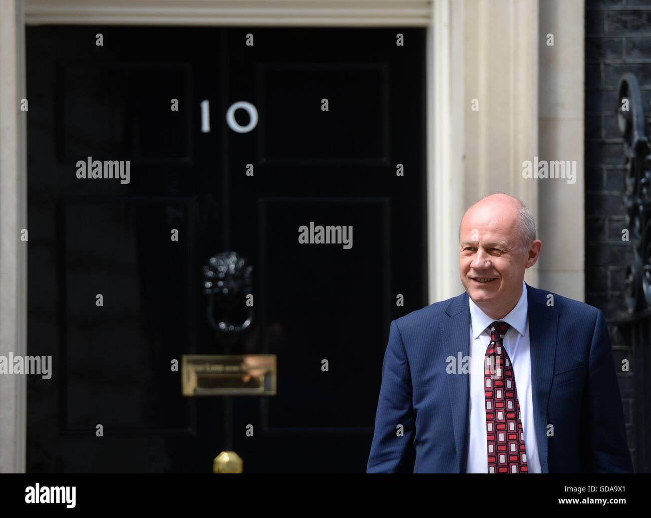 Damian Green outside 10 Downing Street, London, after he was appointed ...