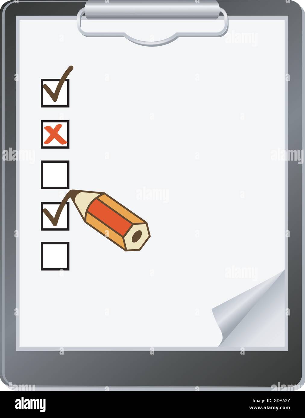 Sheet marking Stock Vector Images - Alamy