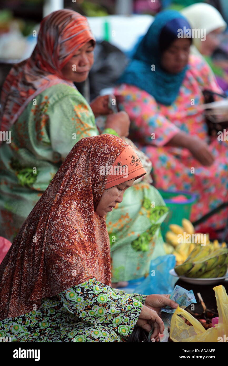 fruits and fegetable at the market in the city of Bandar seri Begawan ...