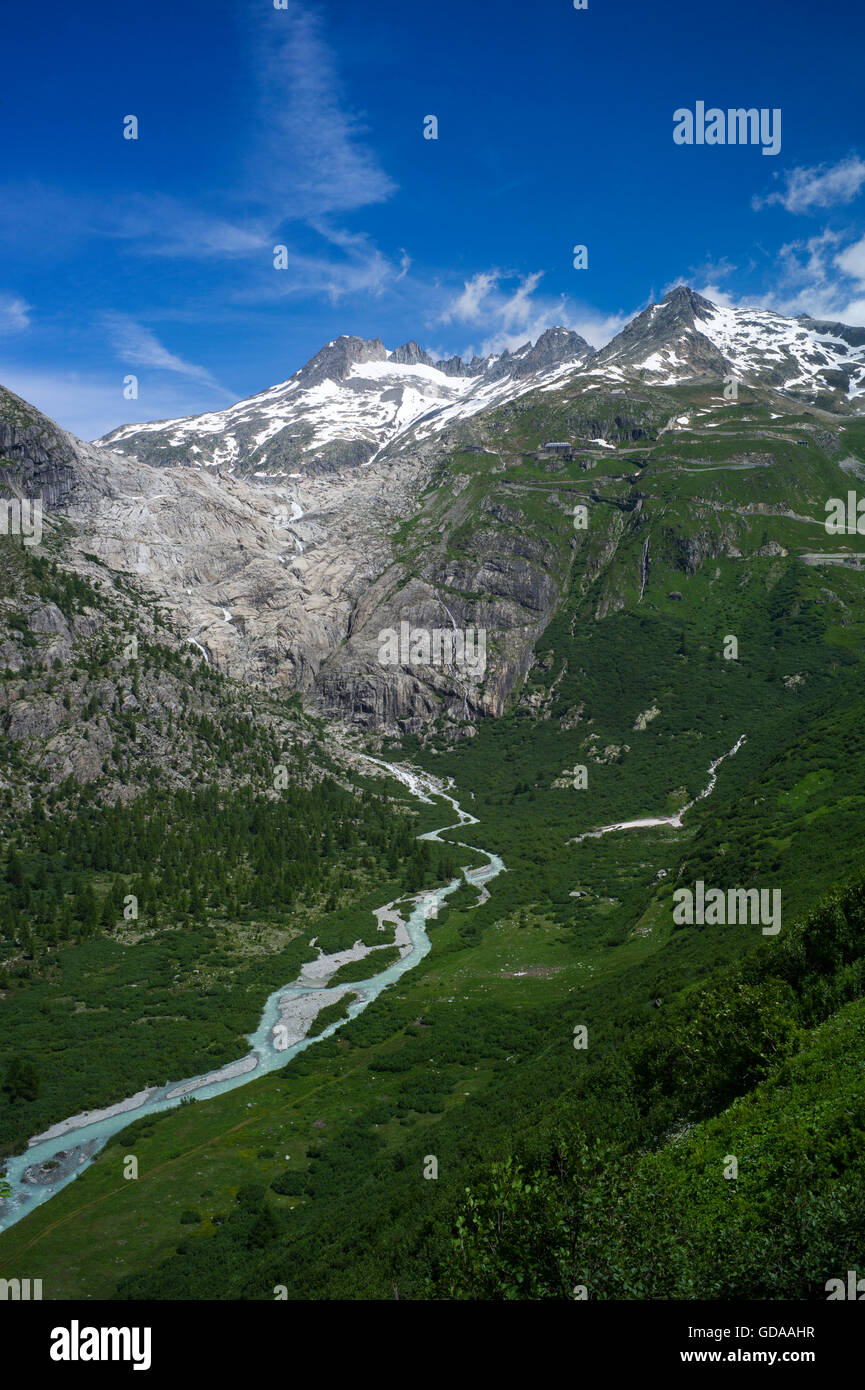 Switzerland. Bernese Oberland. July 2016The Grimselpass and the ...