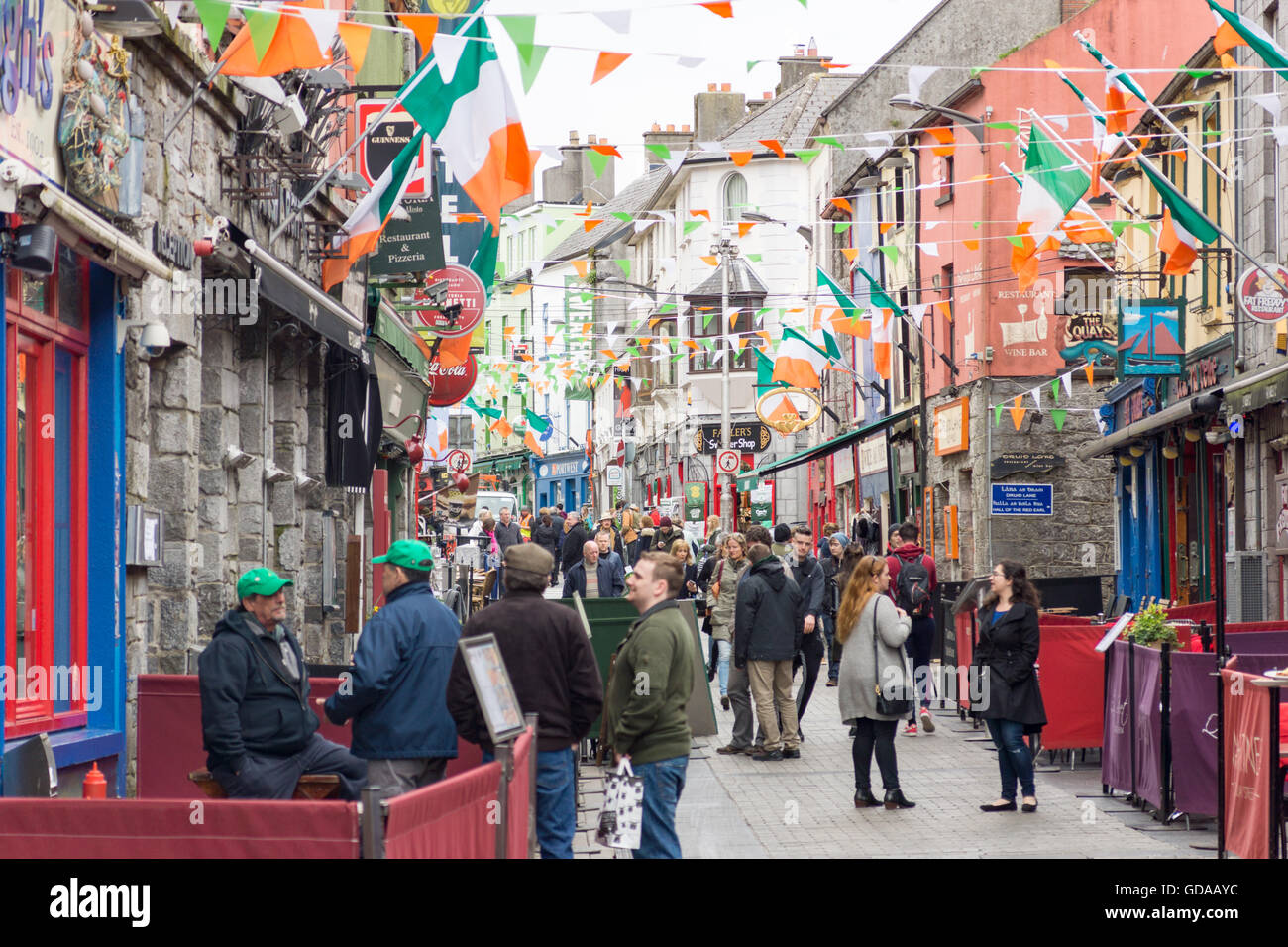 Busy galway street hi-res stock photography and images - Alamy