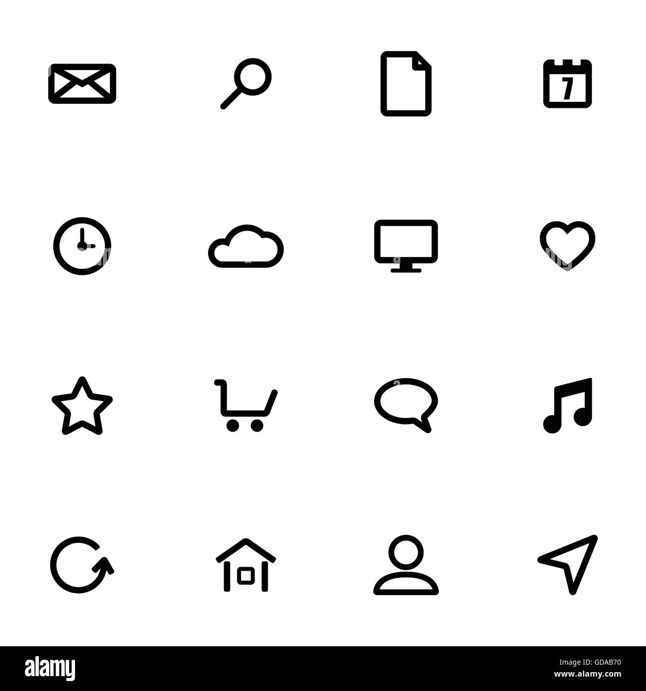 Vector black universal icons set Stock Vector Image & Art - Alamy Vector black universal icons set Stock Vector Image & Art - Alamy