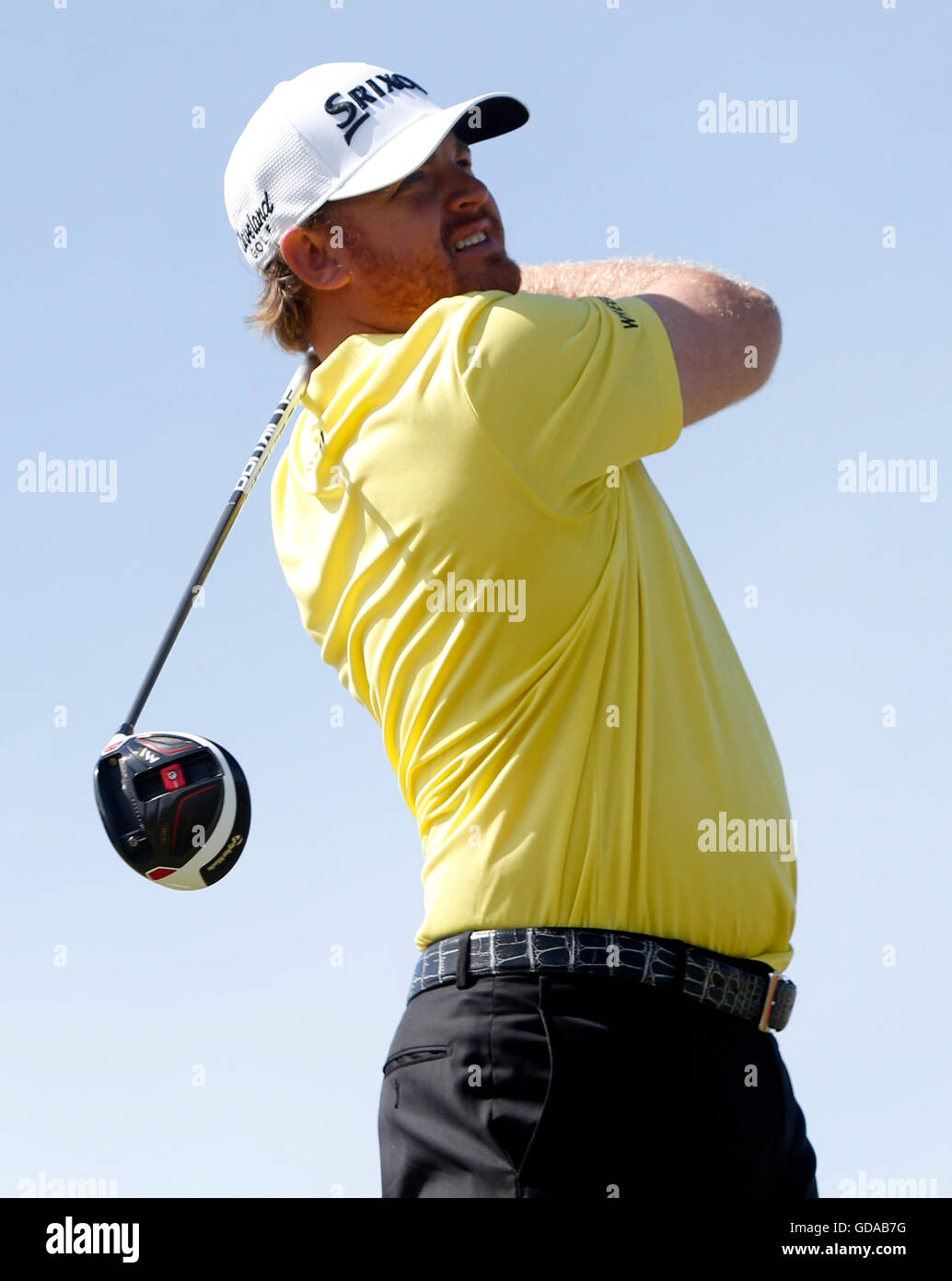 USA's JB Holmes on the 4th during day one of The Open Championship 2016 ...