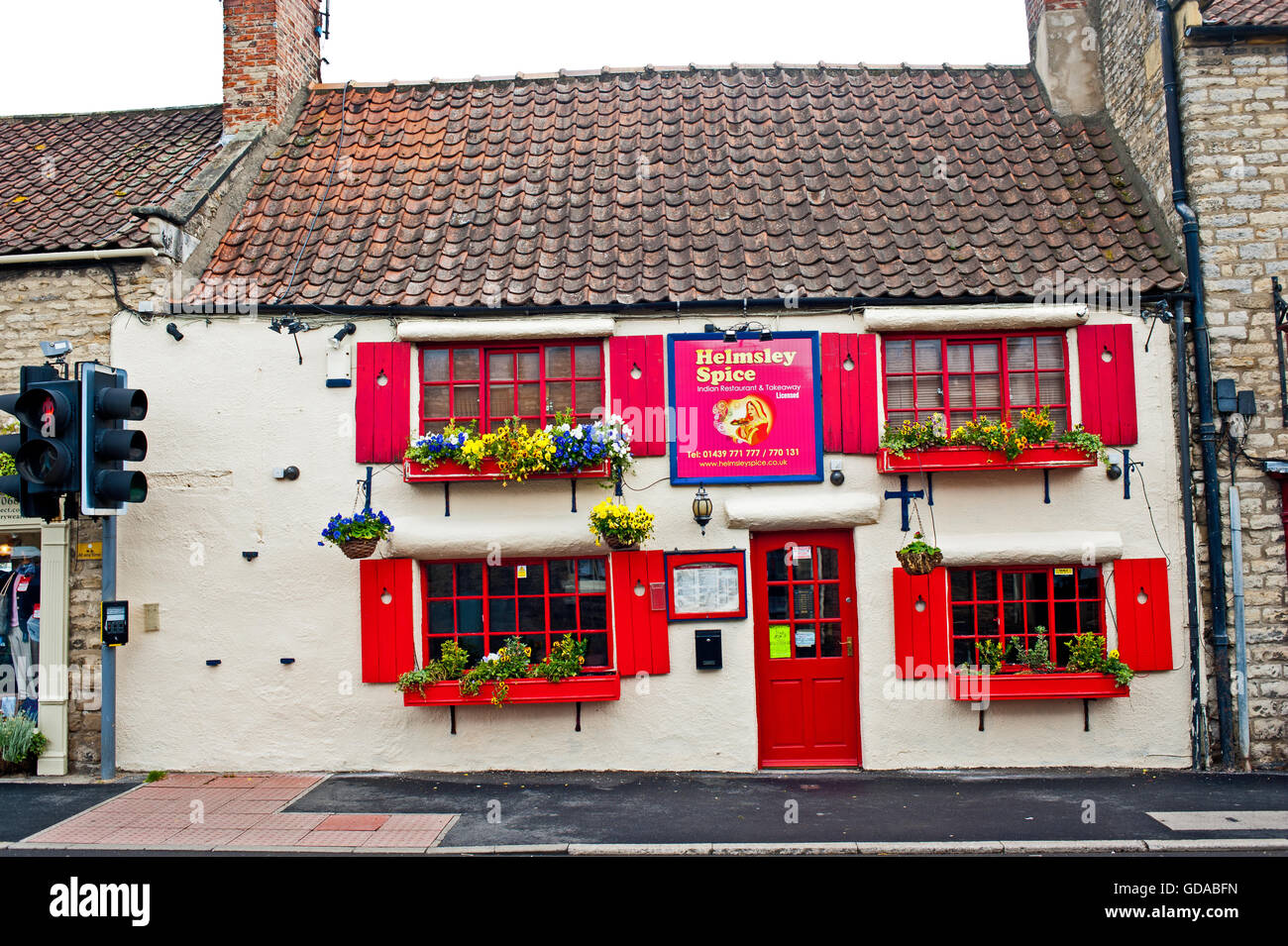 Indian Restaurant, Helmsley, North Yorkshire Stock Photo - Alamy