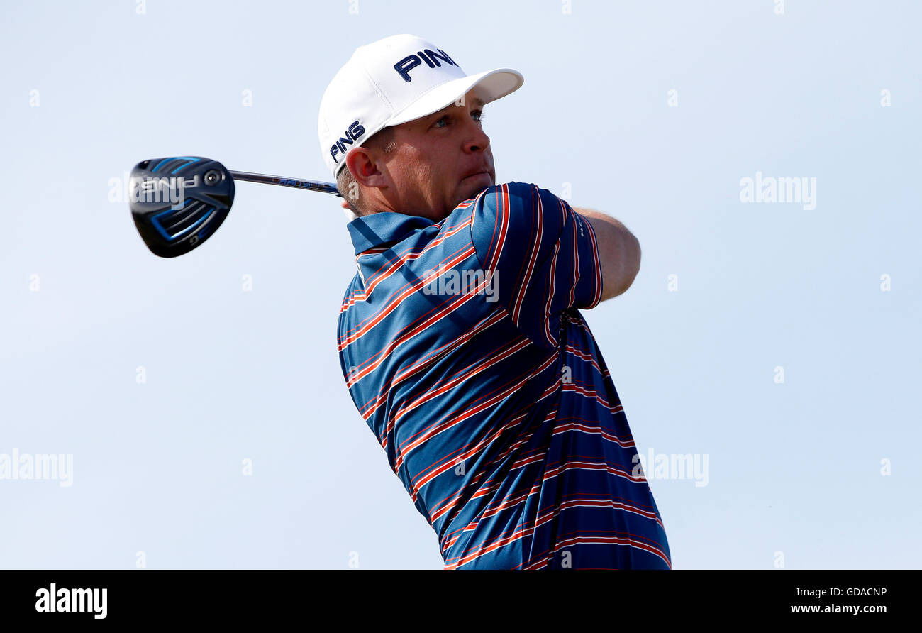 USA's Daniel Summerhays during day one of The Open Championship 2016 at ...