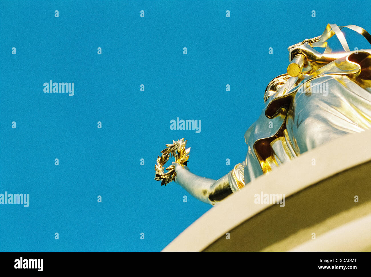 Germany, Berlin, Siegessäule in Berlin, Siegessäule, Goldelse Stock ...