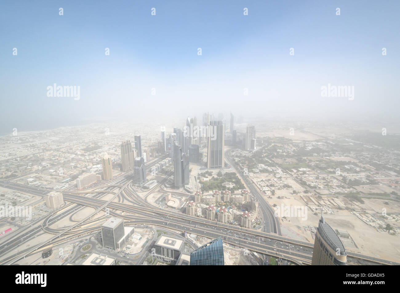 United Arab Emirates, Dubai, view of Dubai from above Stock Photo - Alamy