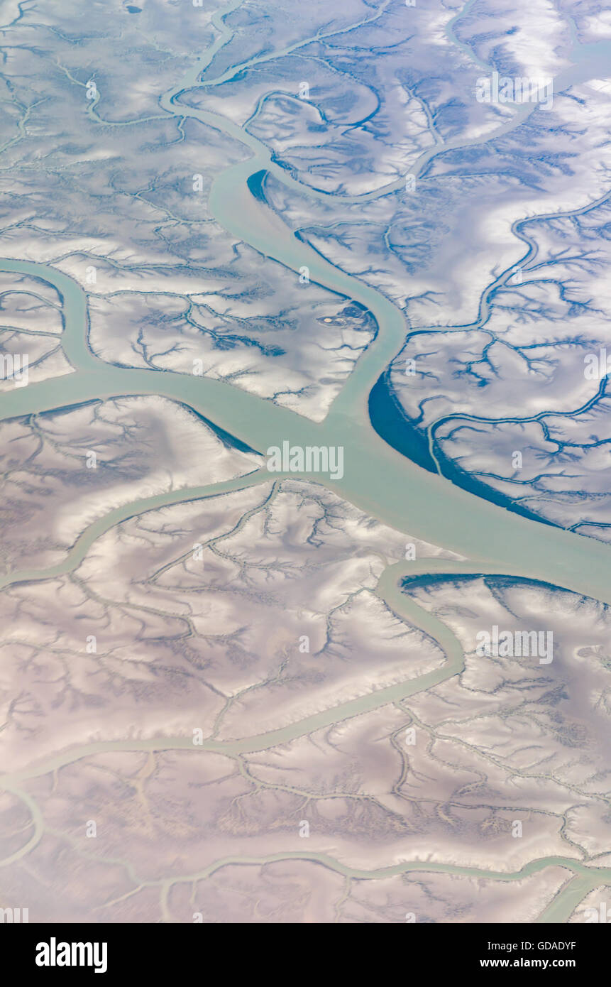 Aerial view of a river Stock Photo - Alamy