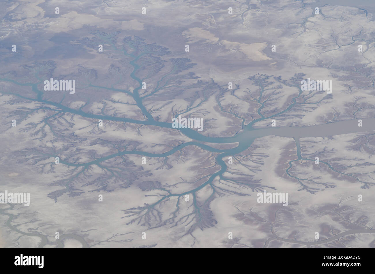 Aerial view of a river Stock Photo - Alamy