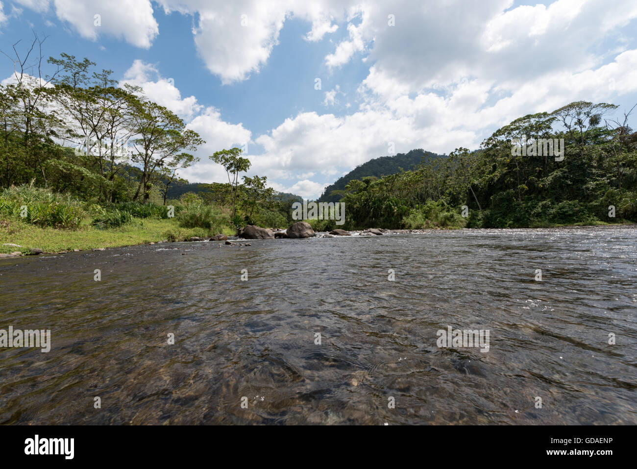 Costa Rica, Alajuela, El Castillo, Rio Cano Negro River at Castillo at ...