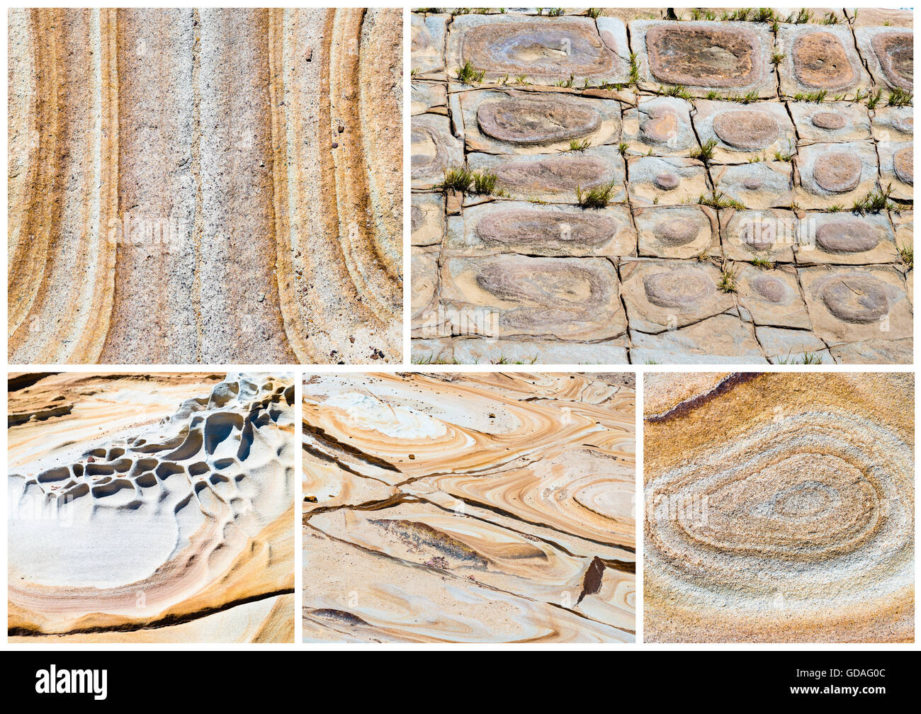 Photo Collage of various Australian rock formation background ...