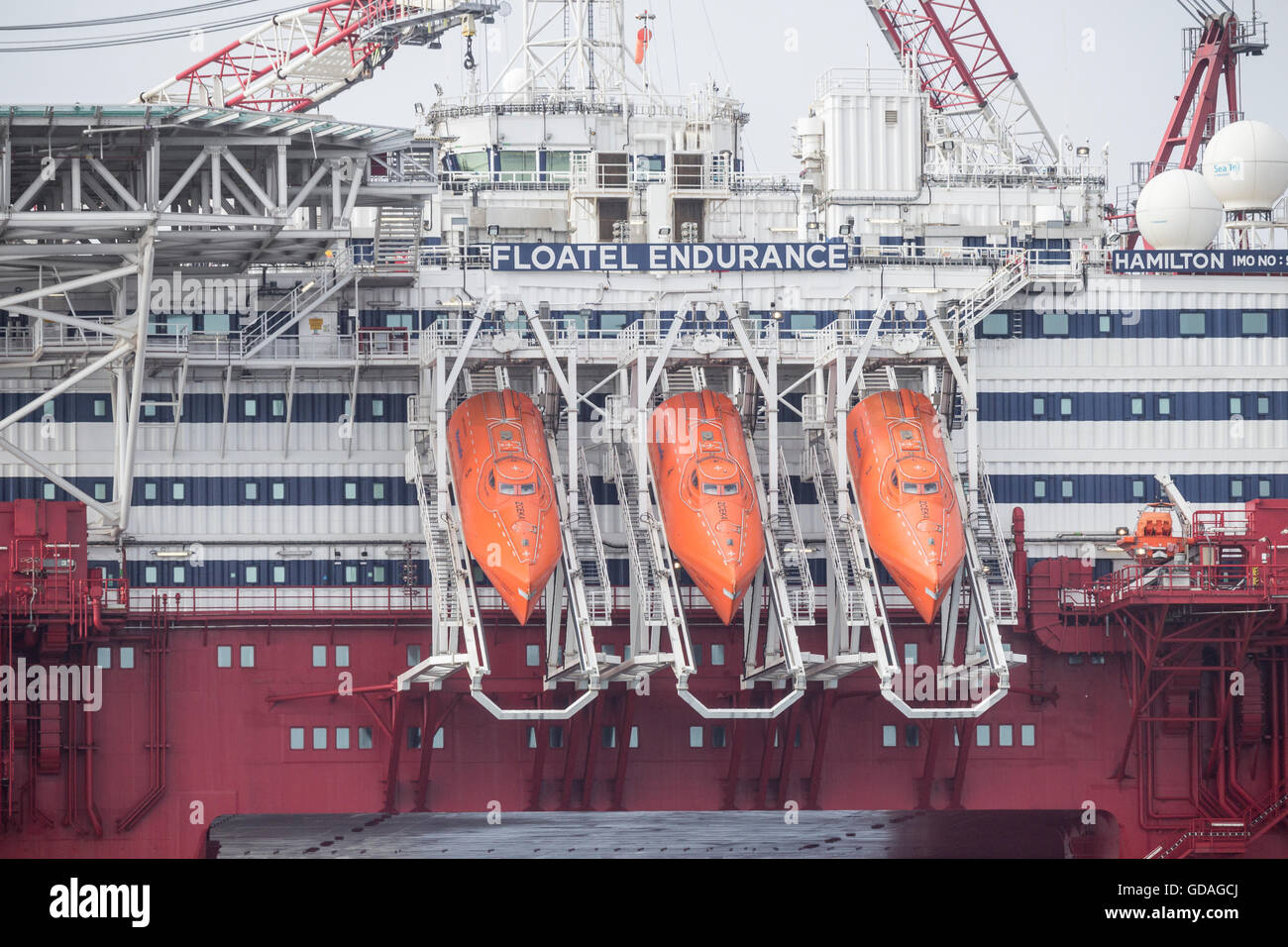 Offshore accomodation platform Floatel Endurance Stock Photo - Alamy