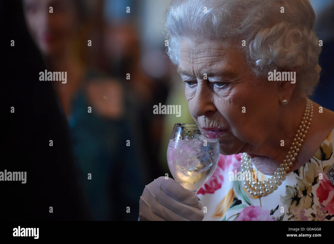 Queen Elizabeth II during a reception for the winners of The Queen's ...
