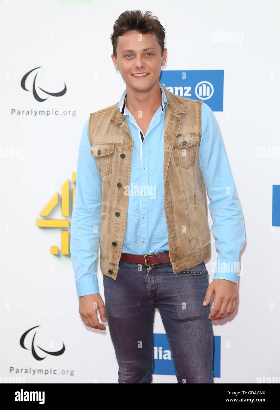 Tyger Drew-Honey poses during the Channel 4 Red Carpet Paralympic ...