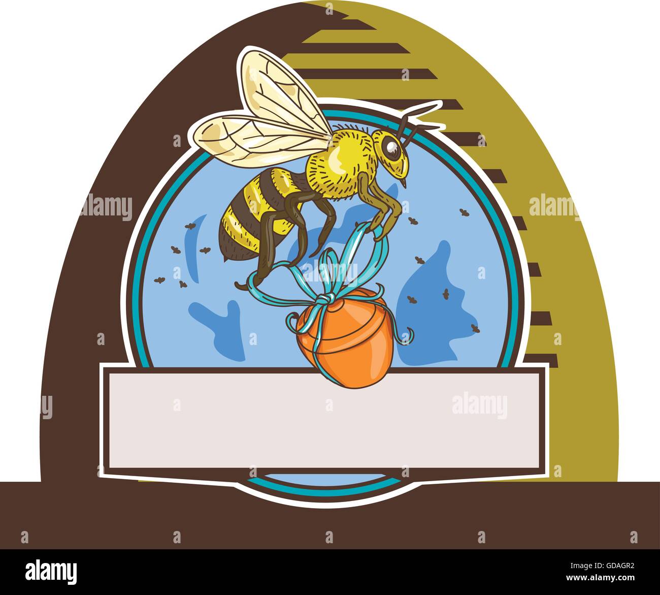 Bumblebee side view Stock Vector Images - Alamy