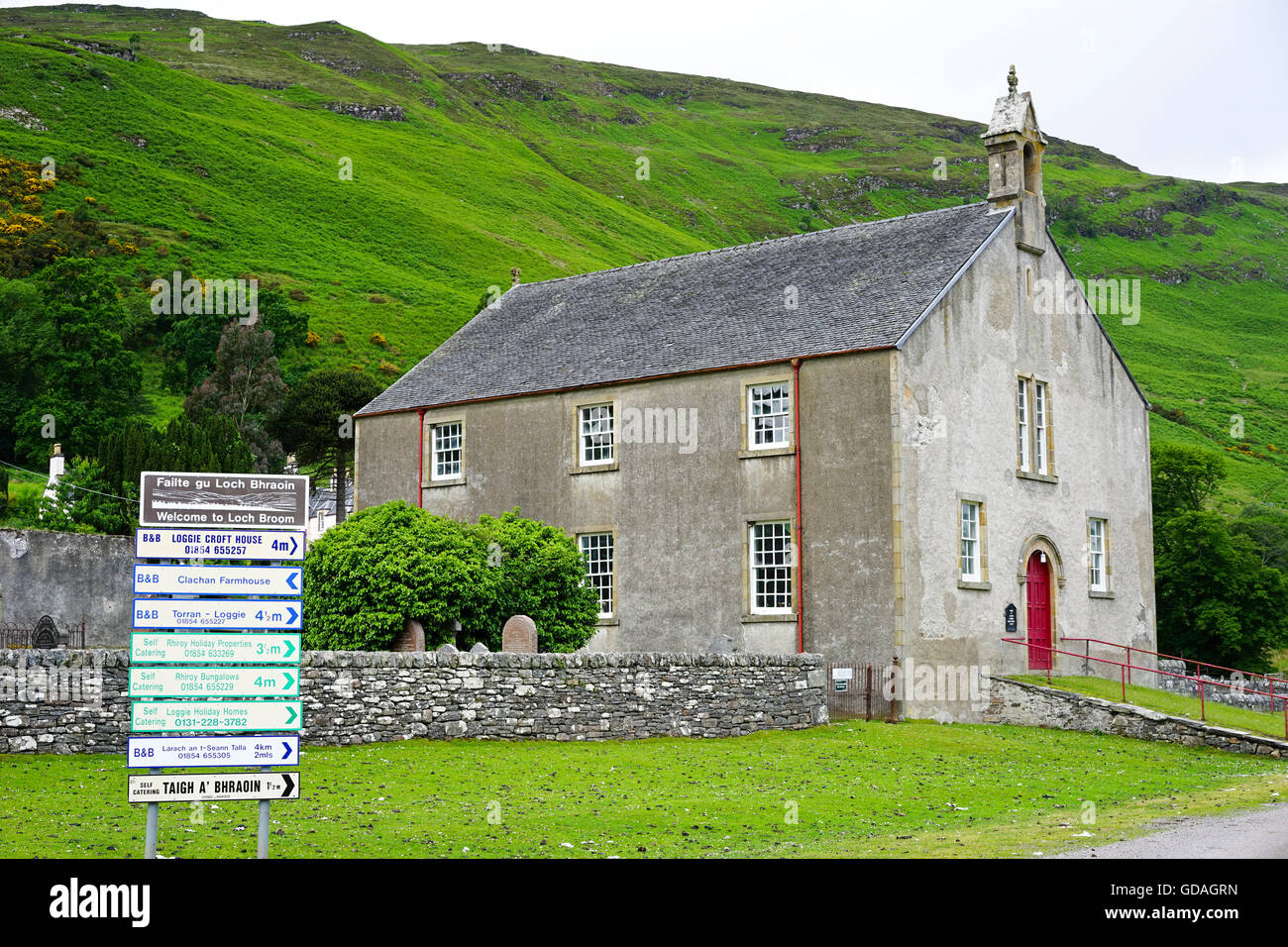 Clachan Church, Lochbroom, Highland, Scotland, UK Stock Photo - Alamy
