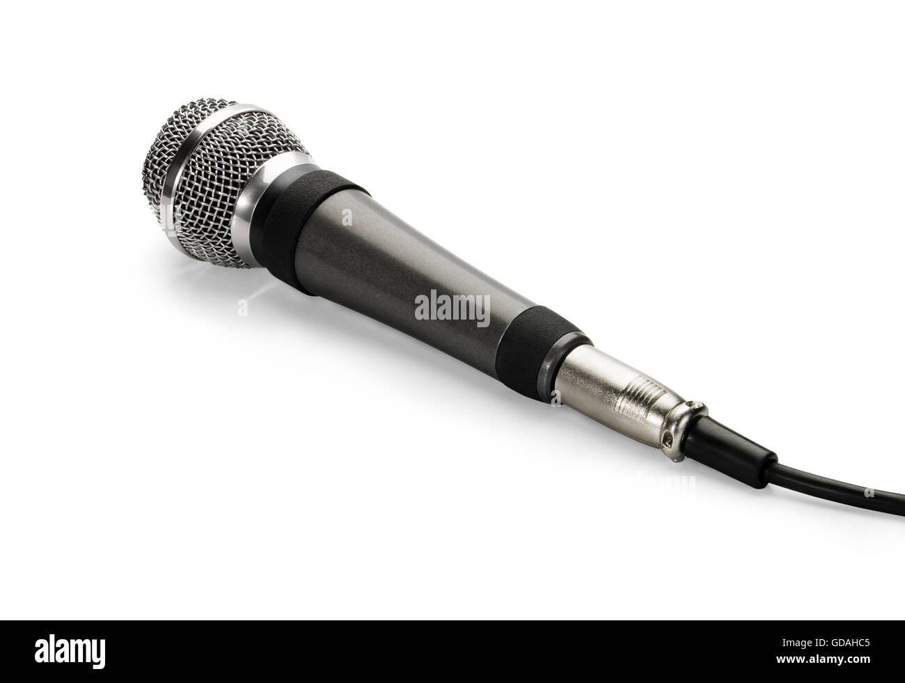 Microphone, isolated on white background Stock Photo - Alamy