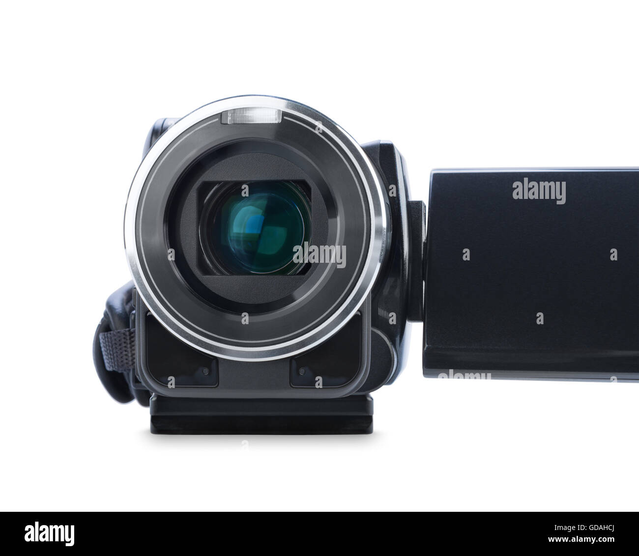 Digital video camera isolated on white background Stock Photo - Alamy