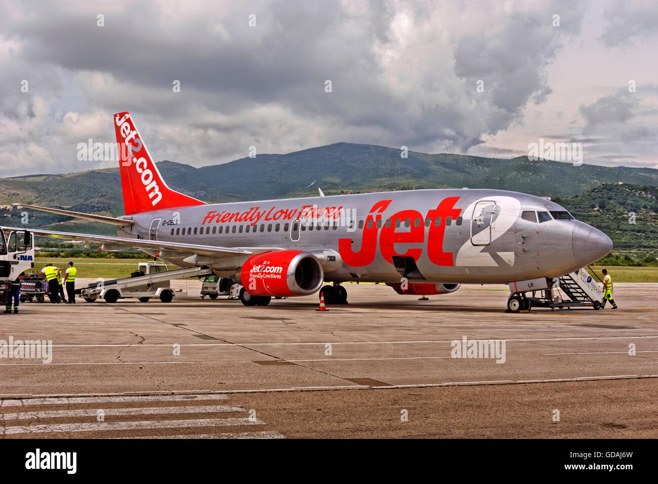 Jet2 Aircraft at Split Airport, Croatia Stock Photo - Alamy