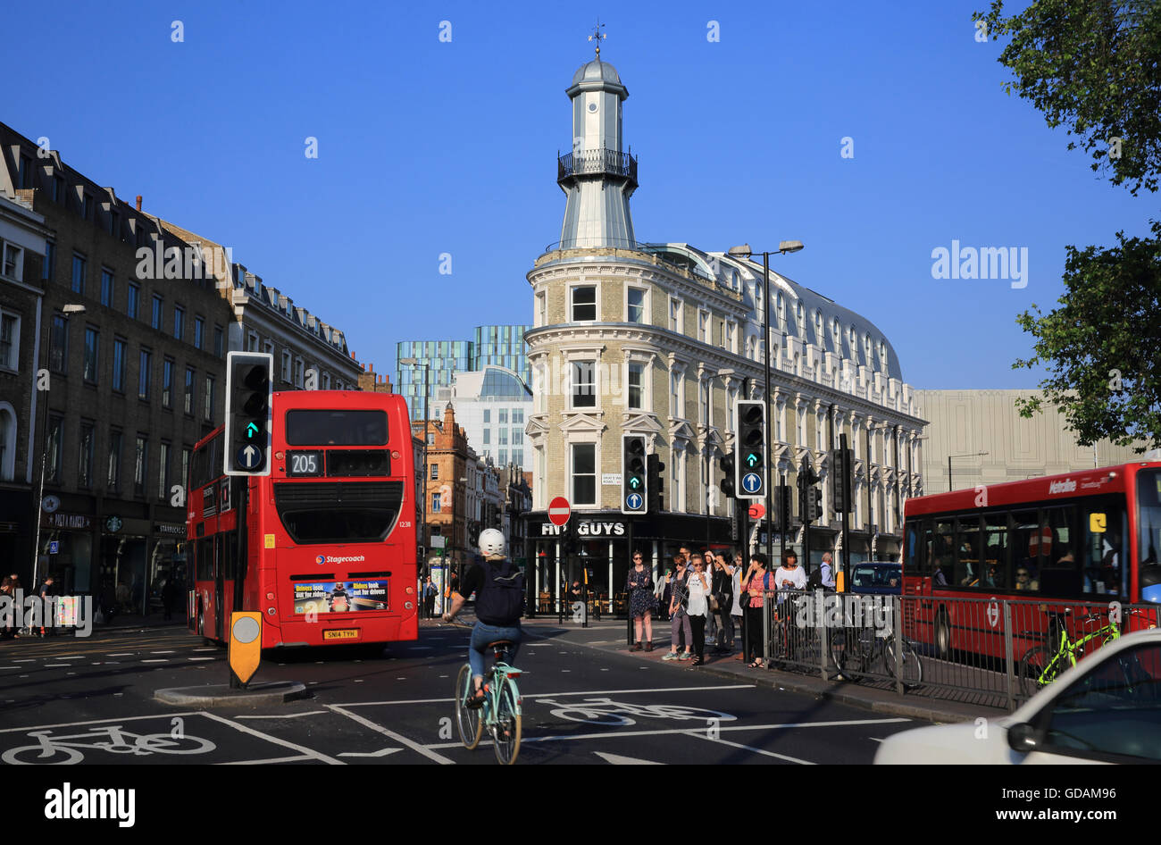 The busy junction in front of the restored Lighthouse building on Gray ...