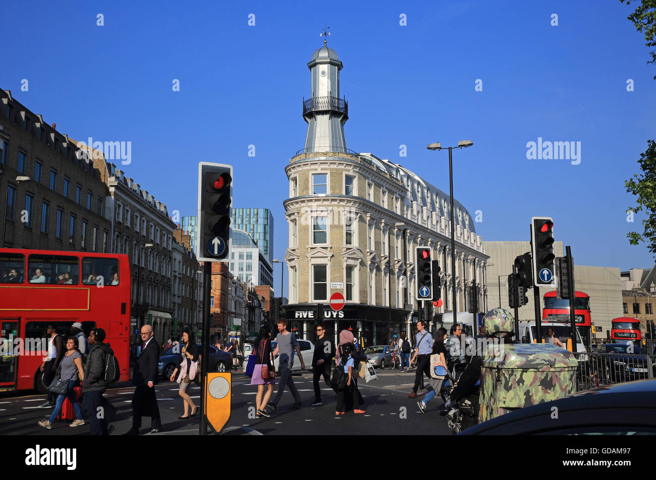 The busy junction in front of the restored Lighthouse building on Gray ...