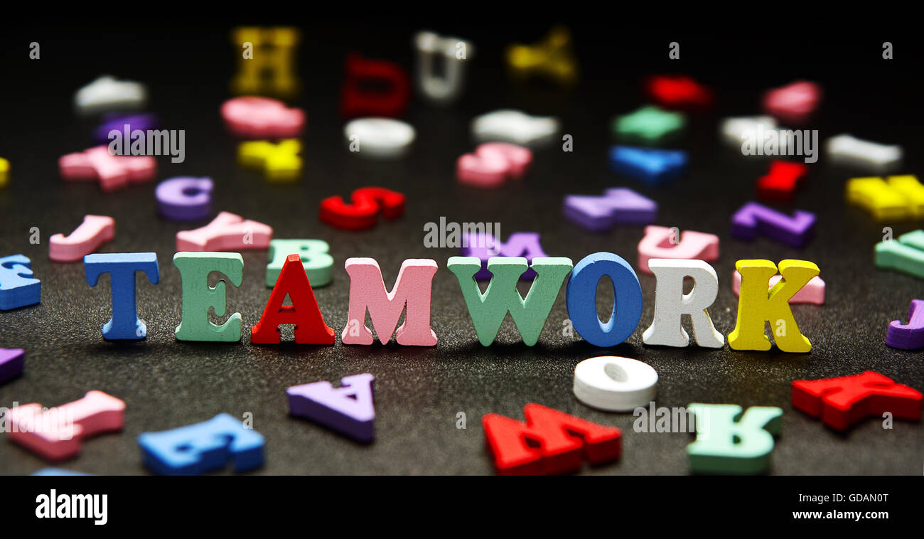 Teamwork word hi-res stock photography and images - Alamy