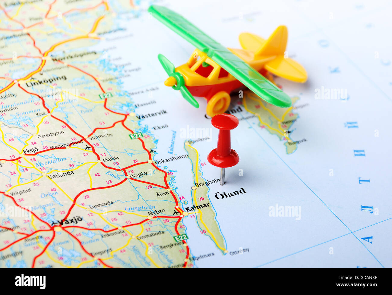 Scandinavia map pin hi-res stock photography and images - Alamy