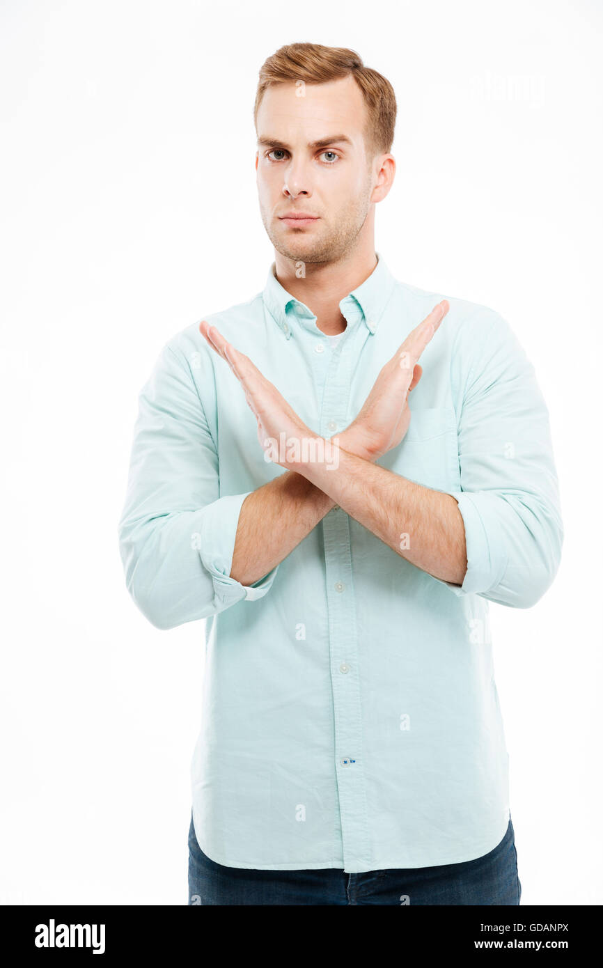 Stop sign hand pose hi-res stock photography and images - Alamy