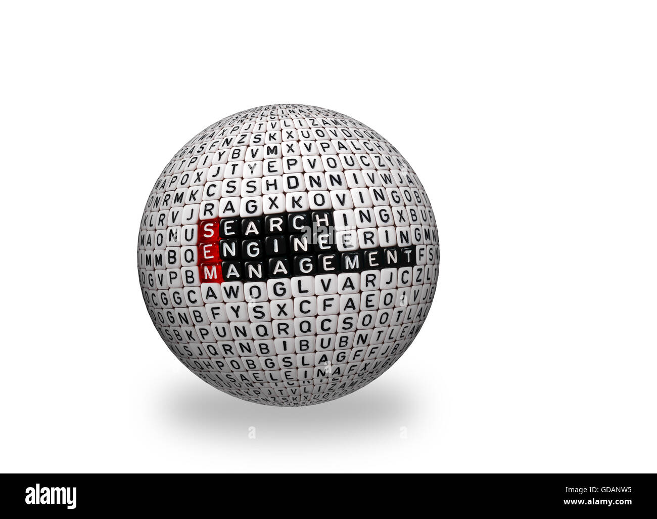 SEM Search Engine Management written on 3d sphere Stock Photo - Alamy