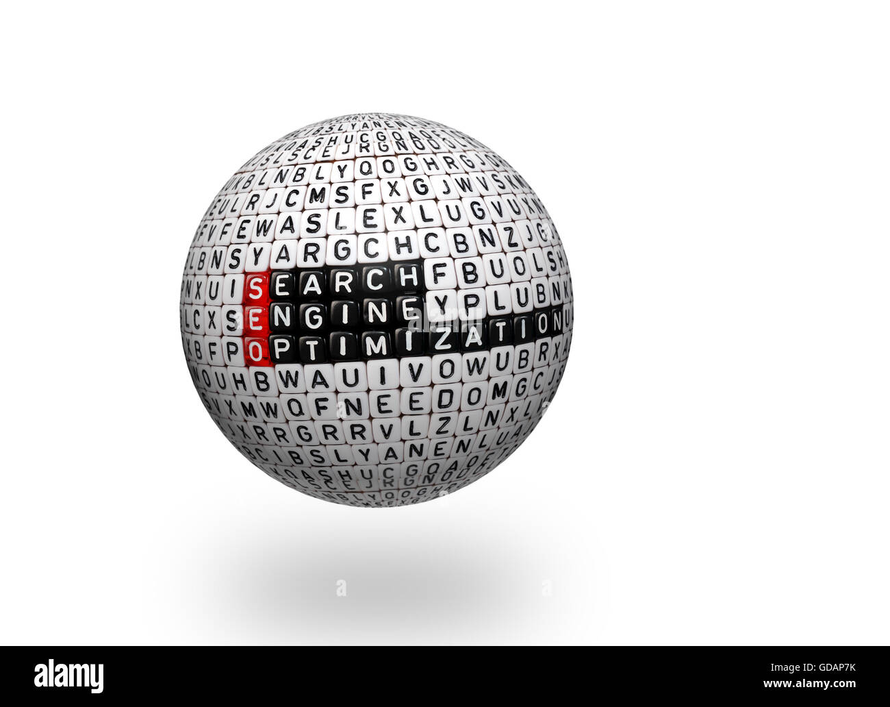 cubes with text SEO ,Search Engine Optimization on 3d sphere Stock ...