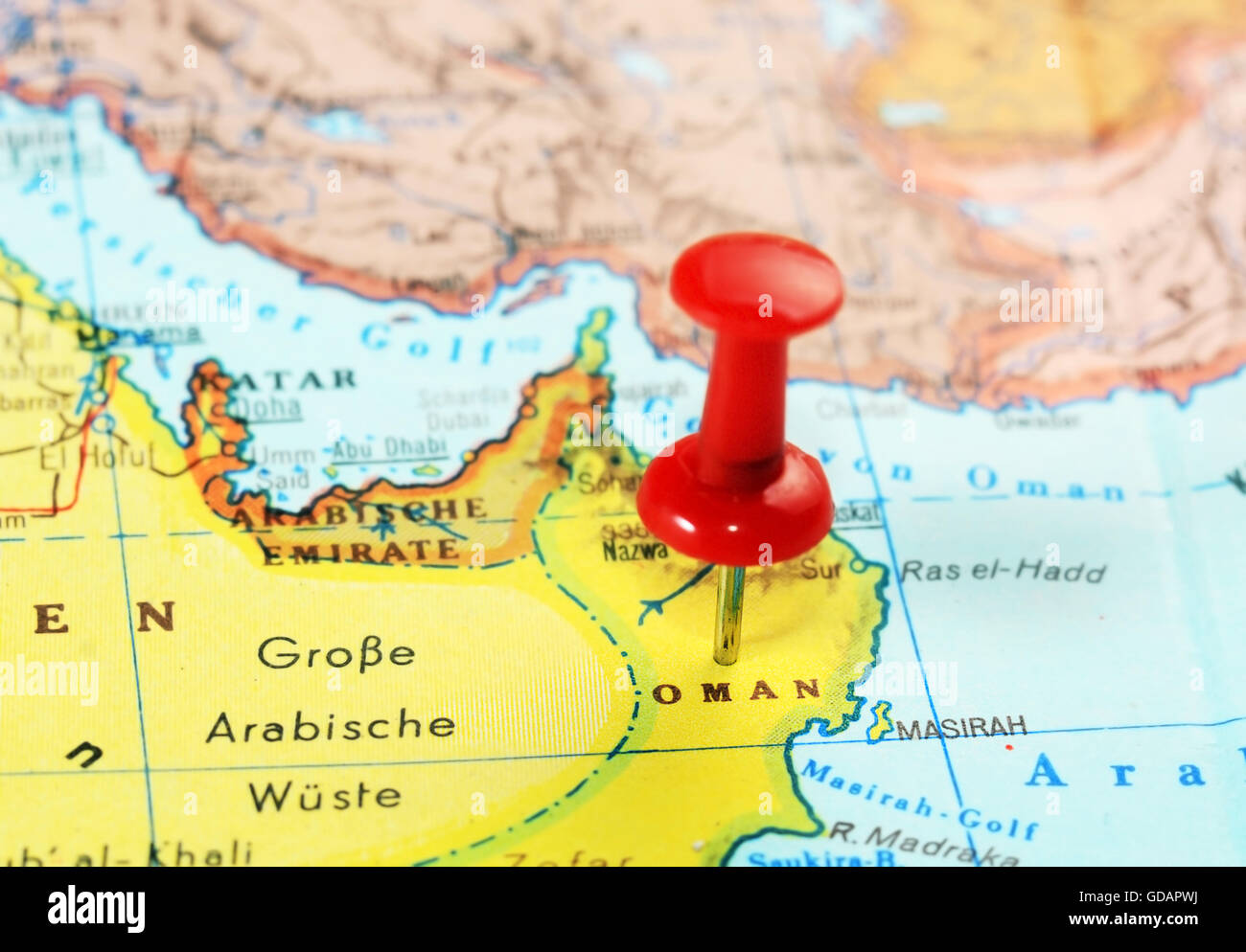 Oman map hi-res stock photography and images - Alamy