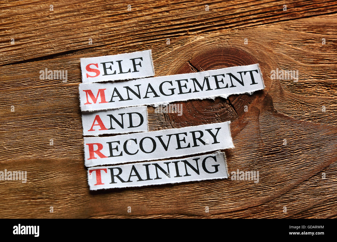 Smart acronym in business concept, words on cut paper on wood Stock ...