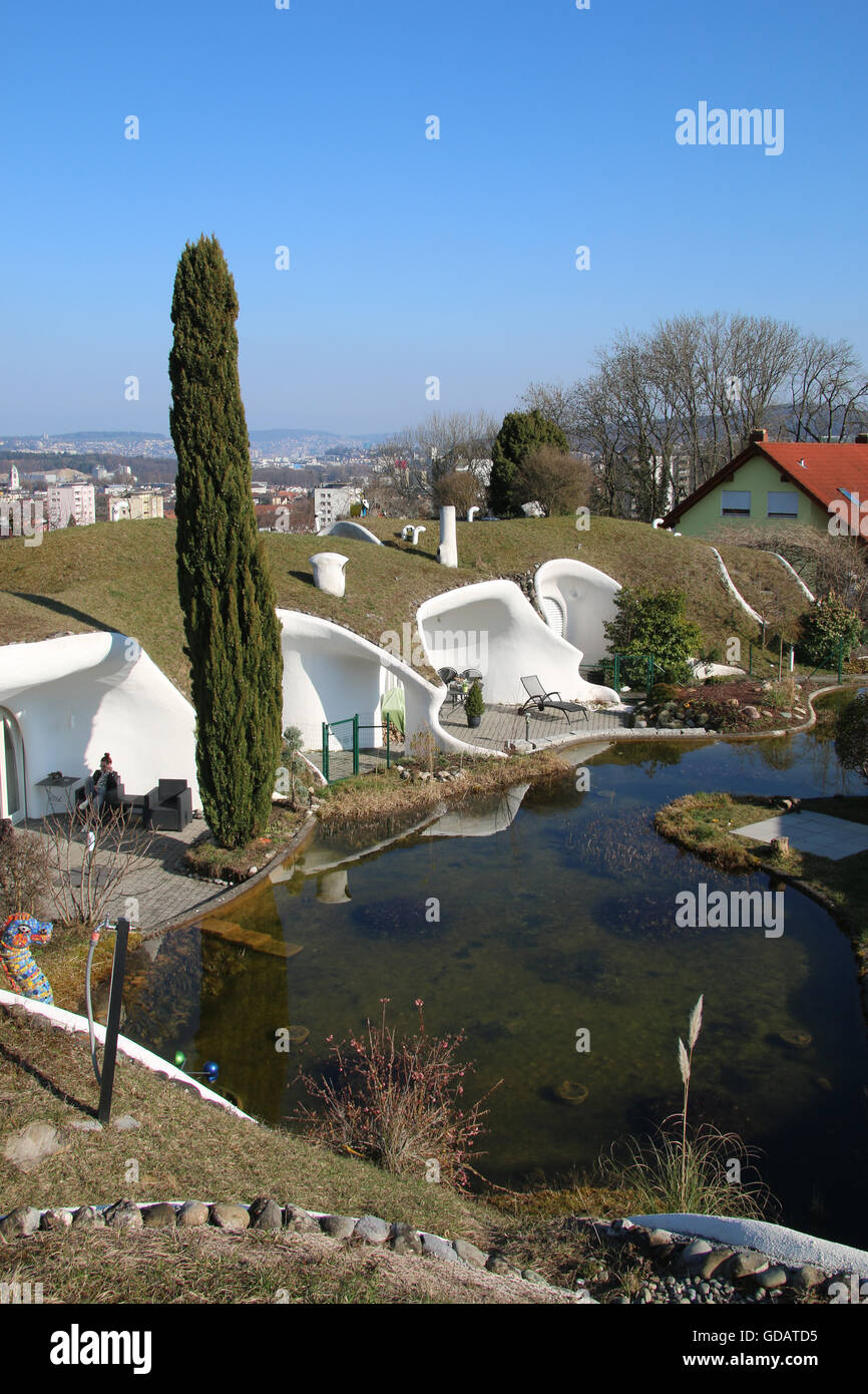 Earth houses by Peter Vetsch Stock Photo - Alamy