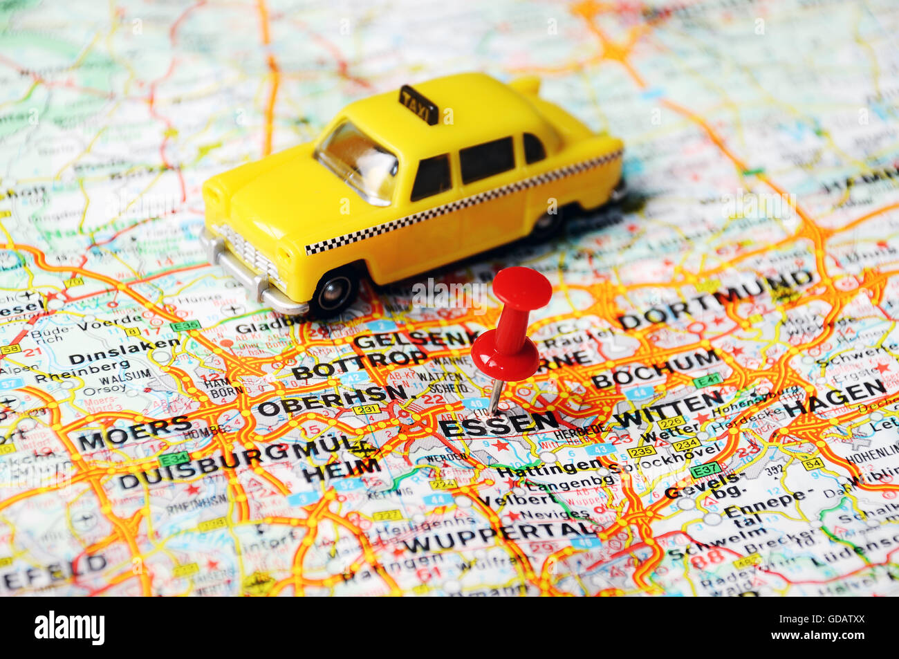 Map of essen hi-res stock photography and images - Alamy