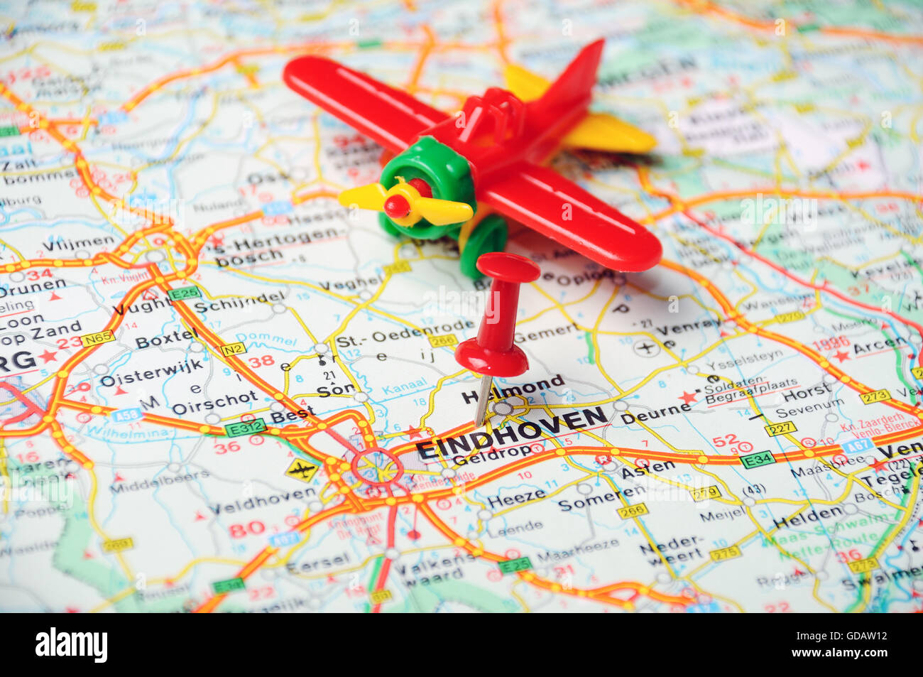 Eindhoven map hi-res stock photography and images - Alamy