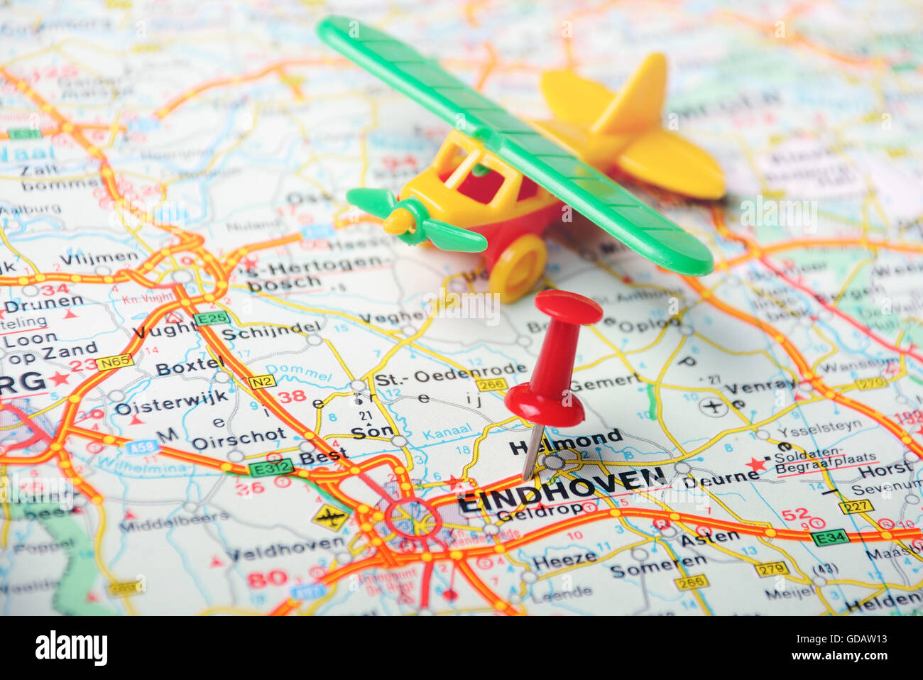 Eindhoven map hi-res stock photography and images - Alamy
