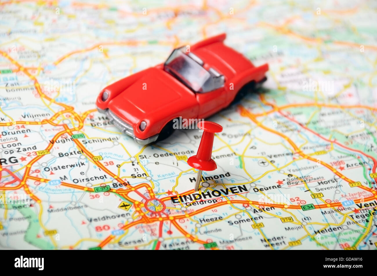 Eindhoven map hi-res stock photography and images - Alamy