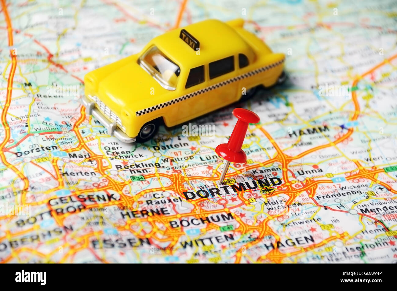 City of dortmund map hi-res stock photography and images - Alamy