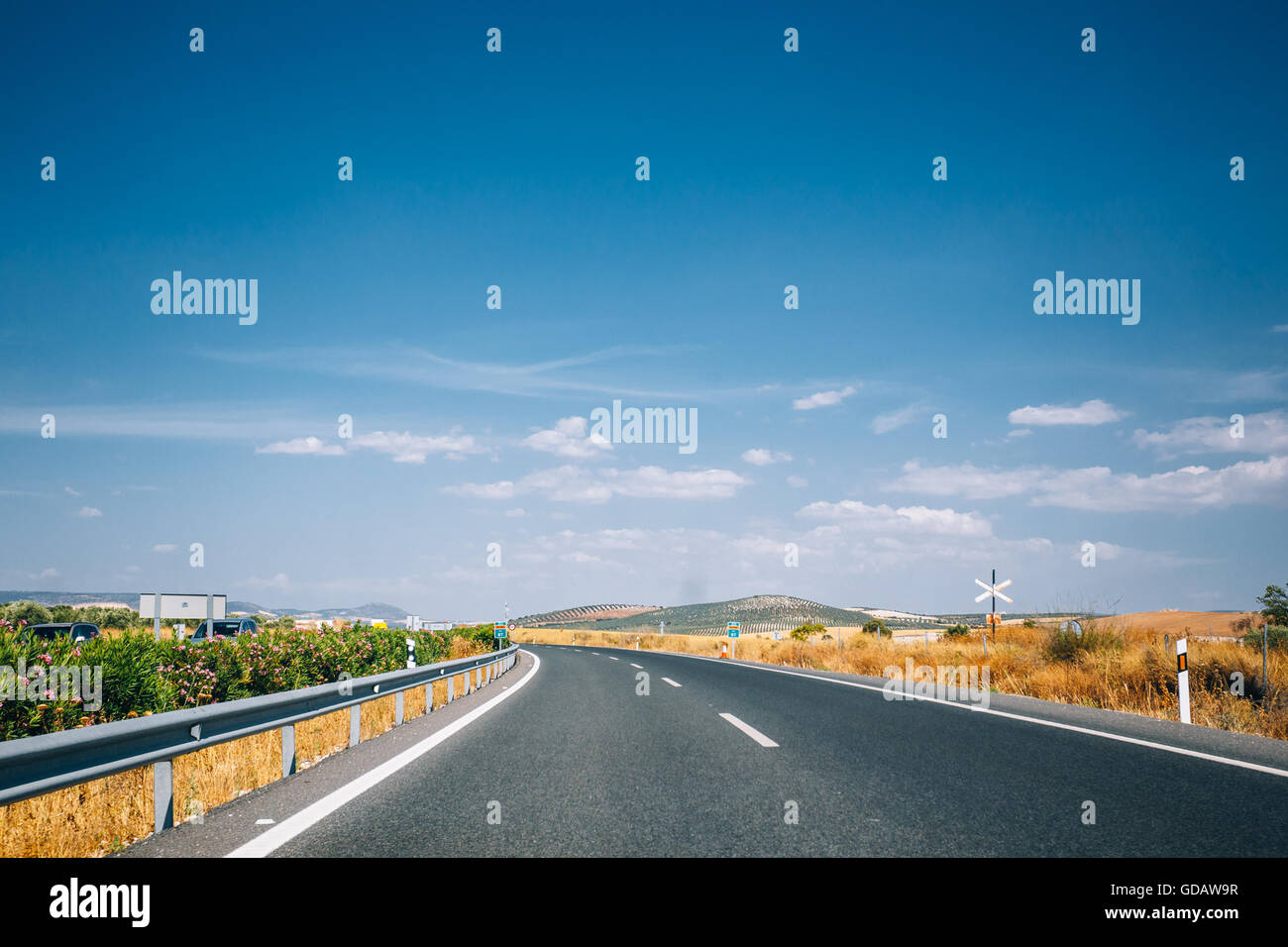 Beautiful empty motorway hi-res stock photography and images - Alamy
