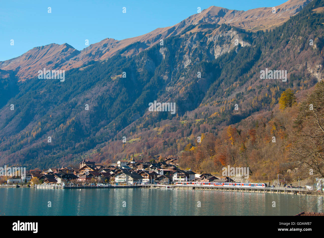 Brienz,autumn,Bernese Oberland,canton Bern,Switzerland,Europe,village ...